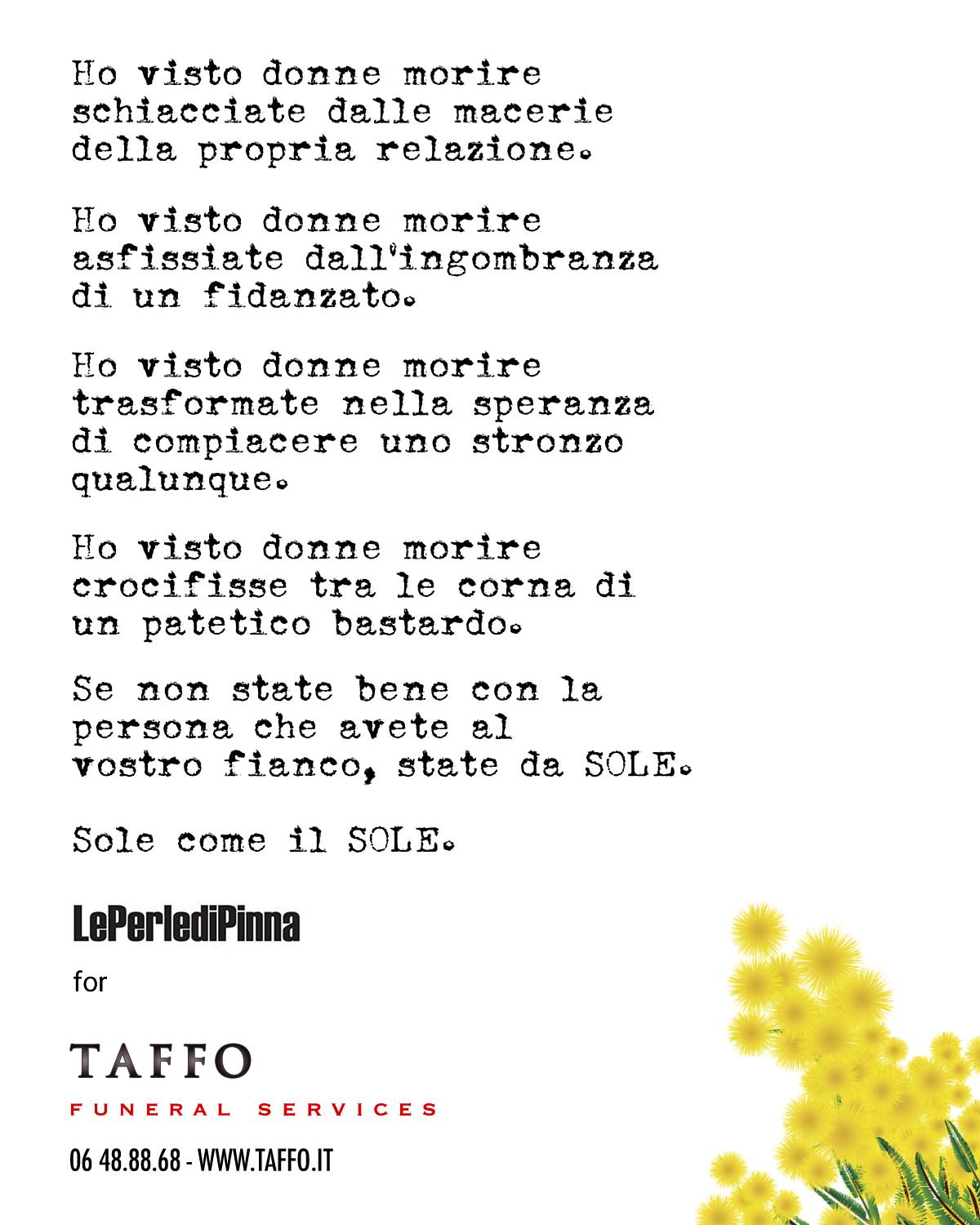 Agenzia Pubblicitaria Marketing Social - TAFFO Funeral Services - KiRweb